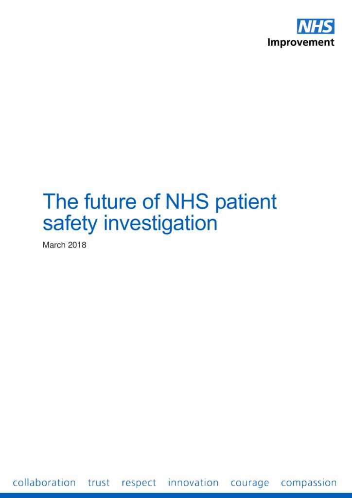 PDA respond to Future of NHS Patient Safety Investigations Consultation ...